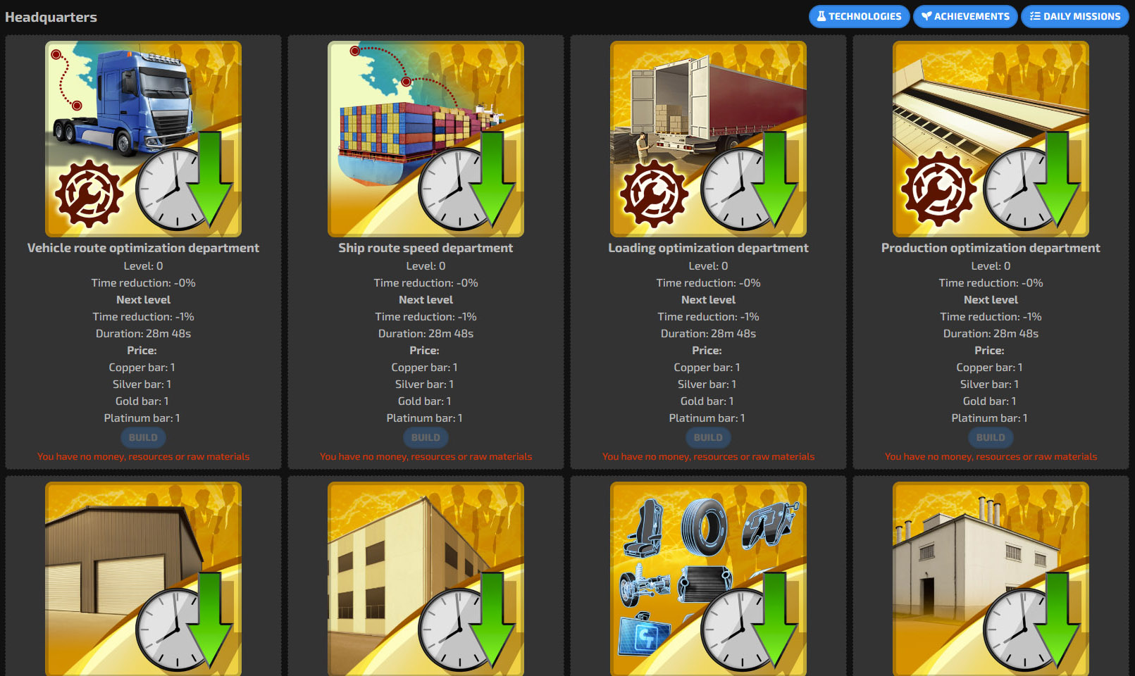 Economy World - strategic and logistic mmo game