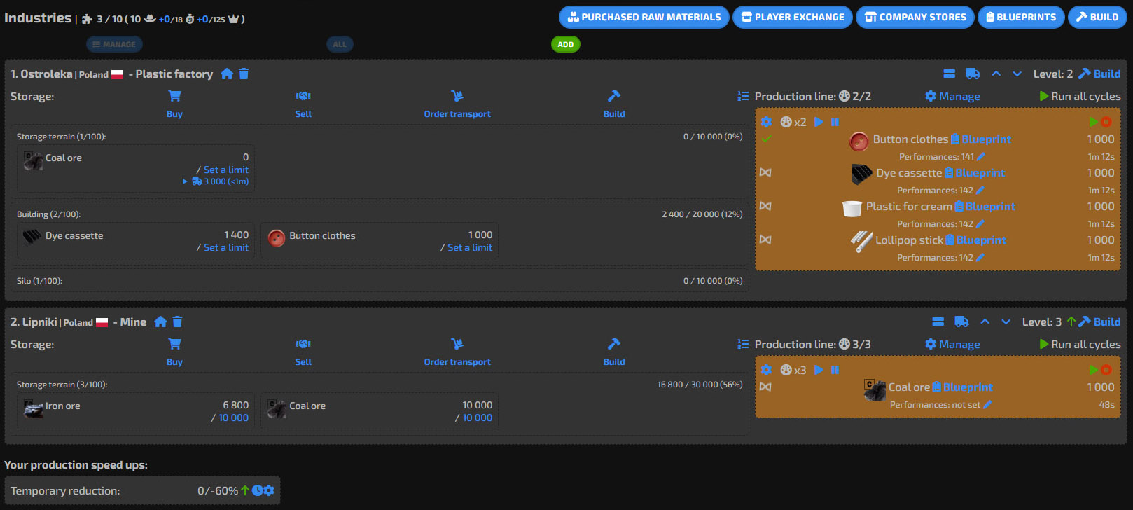 Economy World - strategic and logistic mmo game